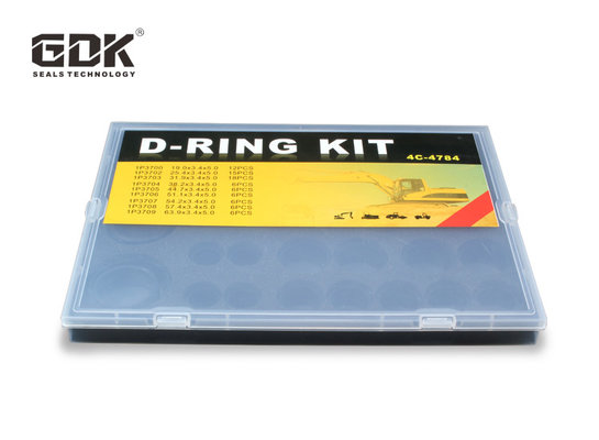 GDK NBR Black Colour D-Ring Kit Box 4C-4784 Repair Seal Kit Oil Resistant O Rings Kit For Excavator