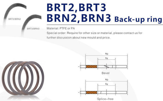 Customized Size Hydraulic Backup Ring BRT Gasket Guider Seal PTFE Excavator