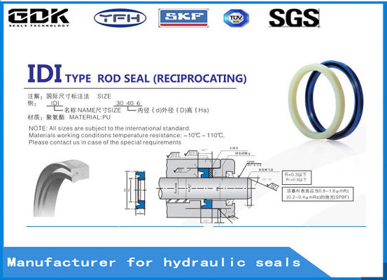 High Precision Hydraulic Cylinder Rod Seal IDI ISI Rod Seal Hydraulic U Cup Seals