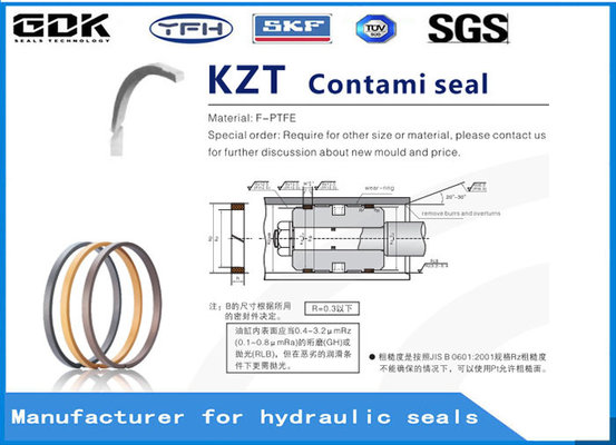 KZT PTFE Wear Ring Seal Bronze Hydraulic Cylinder Seals High Performance
